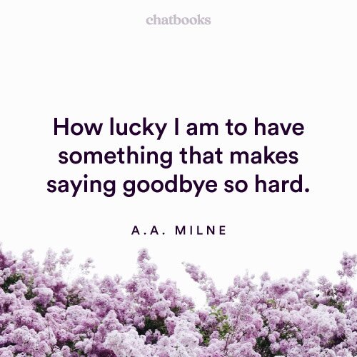 51 Saying Goodbye Quotes | Meaningful Farewell Quotes | Chatbooks