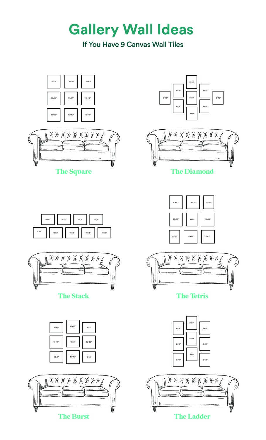 18 Gallery Wall Layouts and Ideas for 2020 - Gallery Wall Layout ...