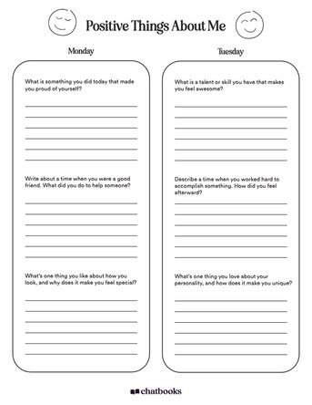 Self-Esteem Worksheets for Kids - Free Self-Love Printables for Kids ...