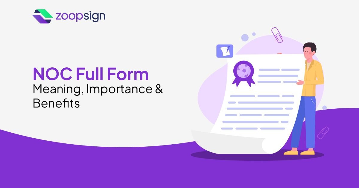 NOC Full Form: Meaning, Importance & Benefits | zoopsign