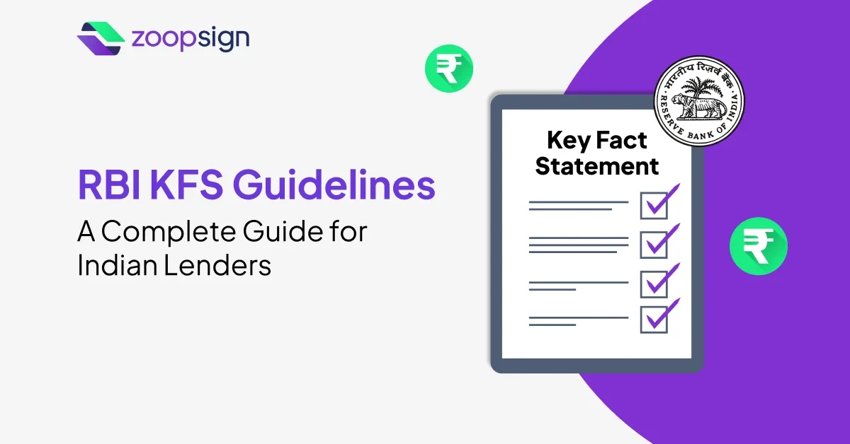 RBI KFS Guidelines 2025: Compliance Guide for Lenders | zoopsign