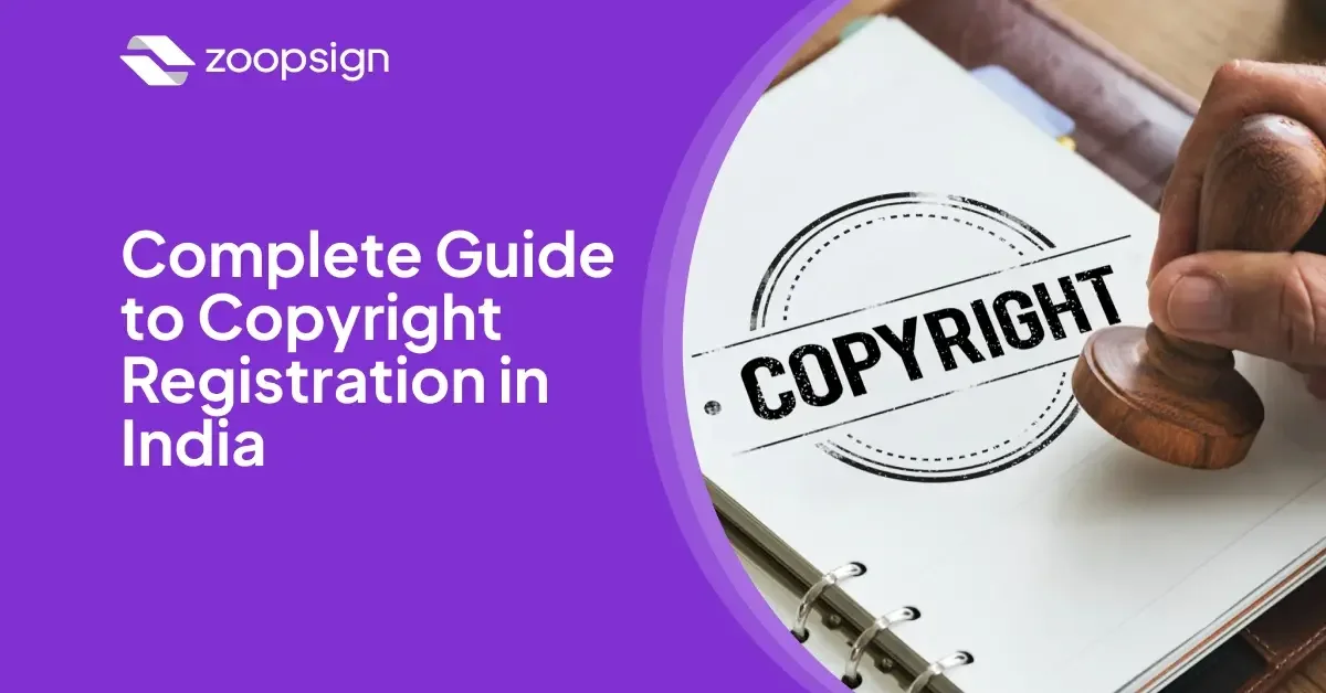 Copyright Registration in India (2025): Complete Guide | zoopsign