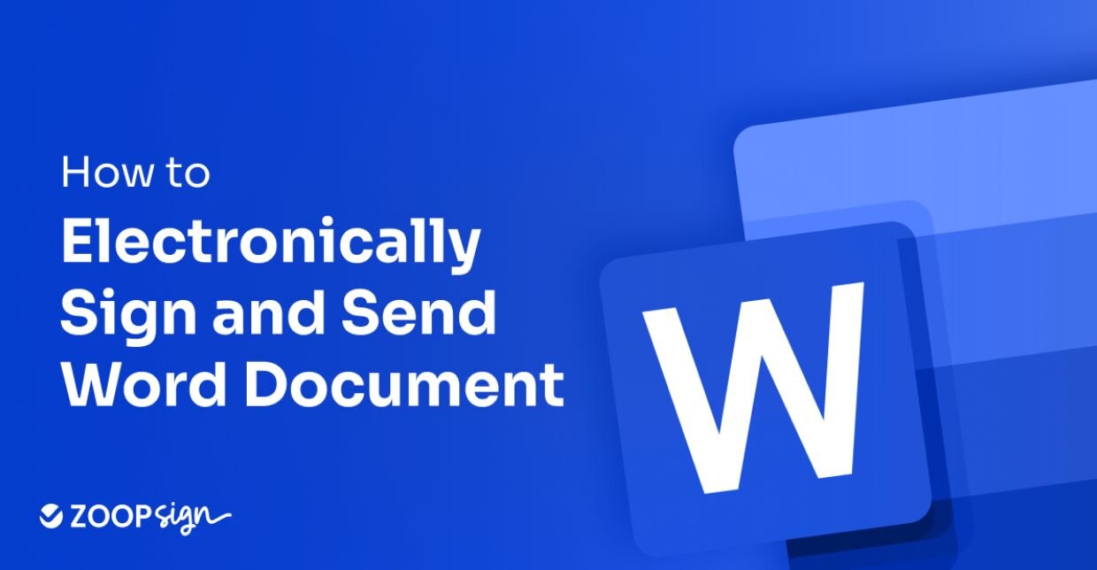 How to electronically sign and send word document | Sunny