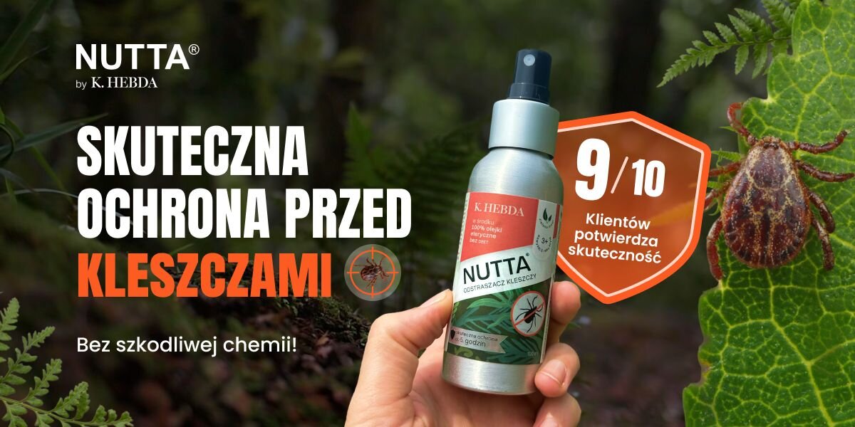 Spray na kleszcze i komary bez DEET - NUTTA®