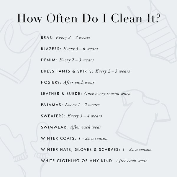 How Often to Wash Every Type of Clothing – The Laundress