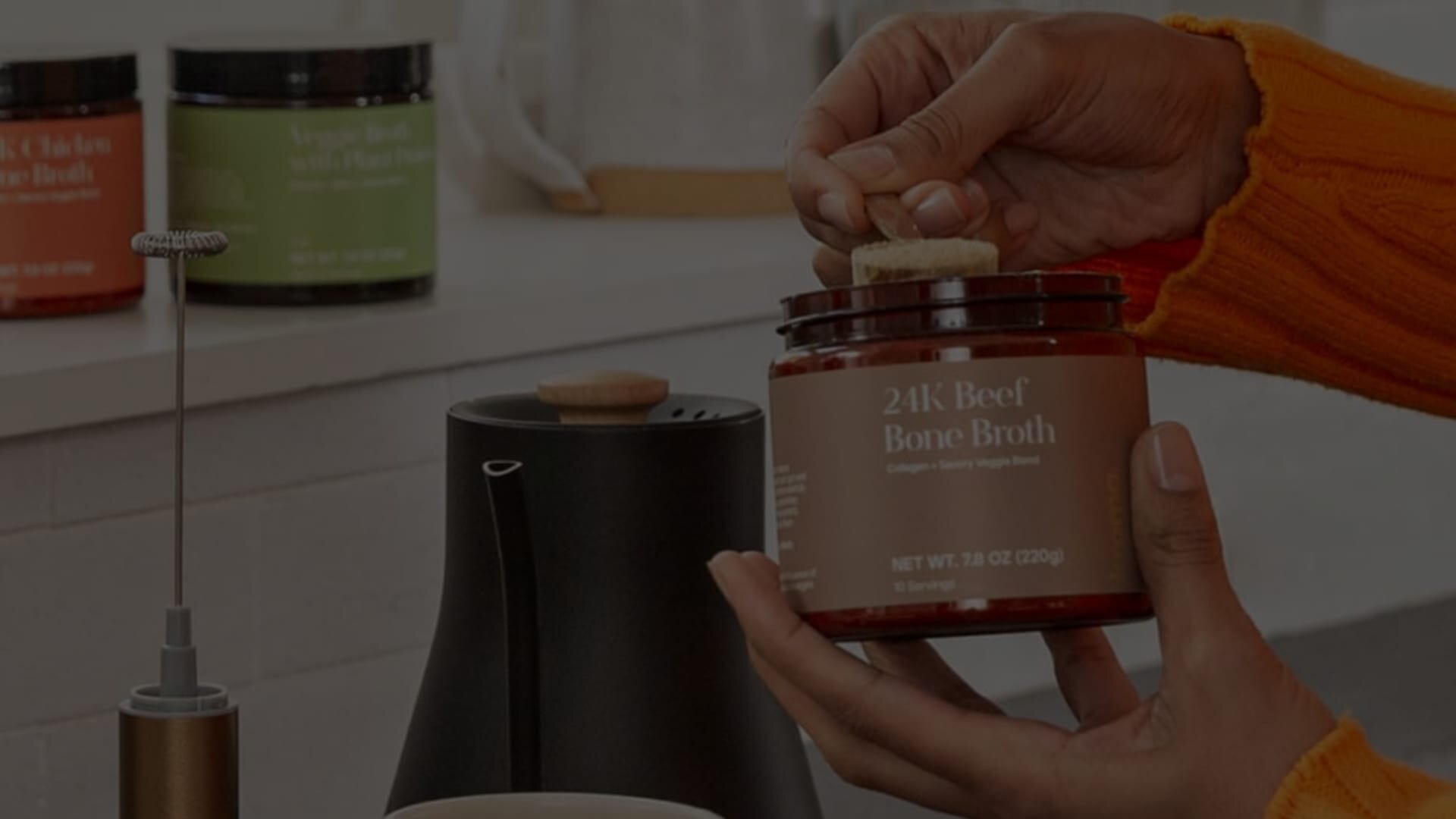 24K Beef Bone Broth Jar | Kroma Wellness