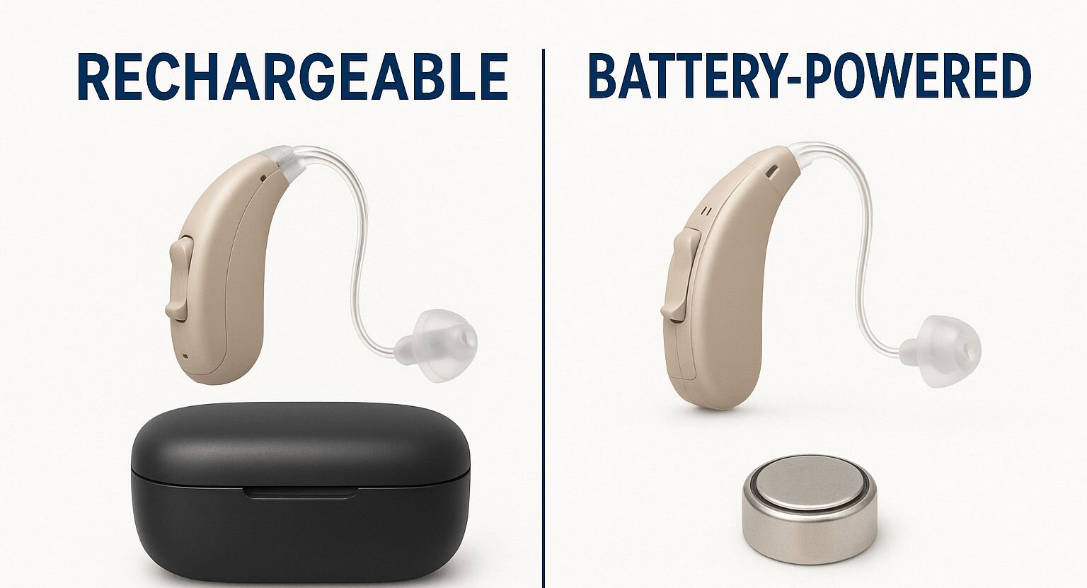 Rechargeable or battery-powered? How to choose the right hearing aid ...