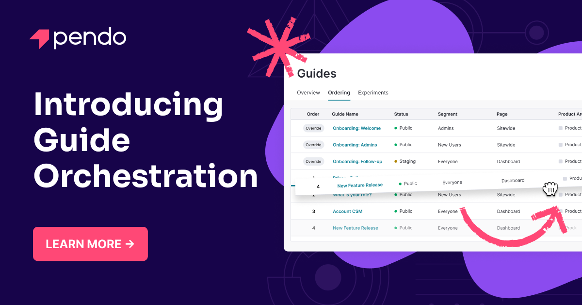 Introducing Guide Orchestration | Pendo Blog | Pendo.io