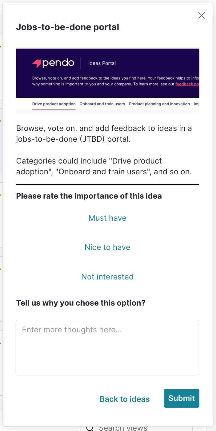How we used idea tests to validate Listen's idea portal - Pendo Blog ...