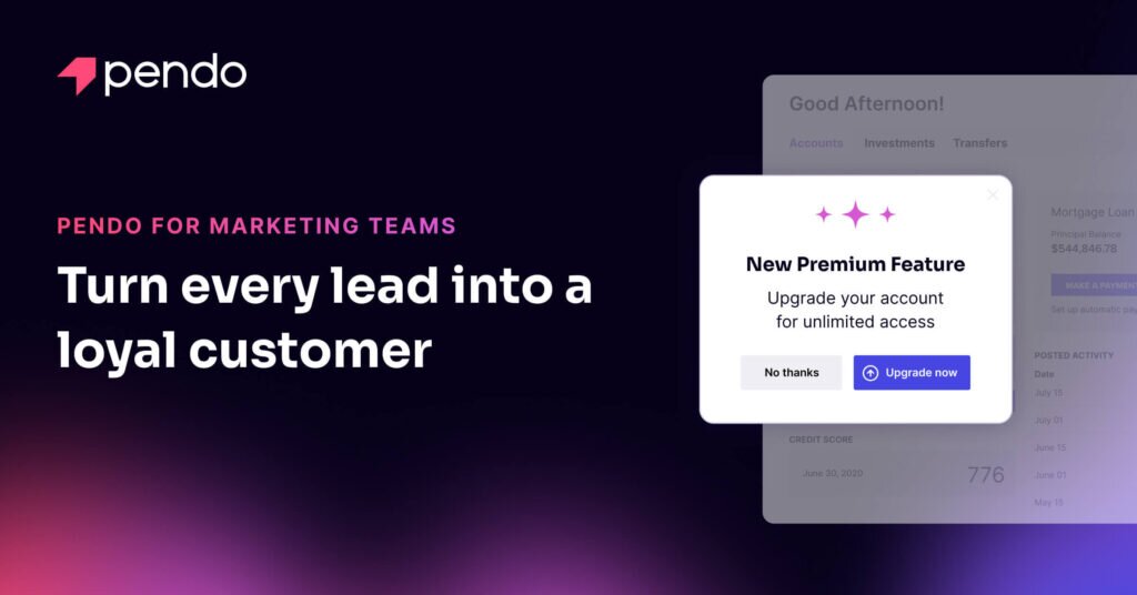 Pendo for Marketing Teams - analytics, guides, testing | Pendo