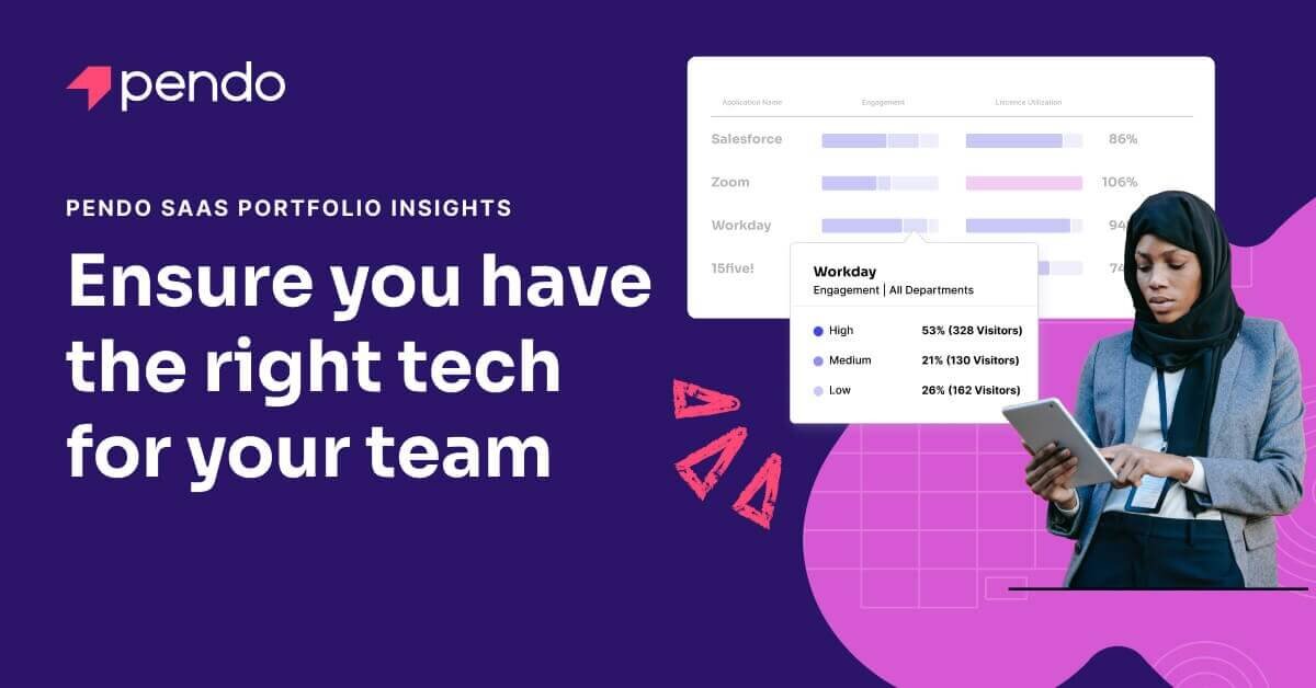 Pendo SaaS Portfolio Insights: Use the right tech for your team | Pendo.io