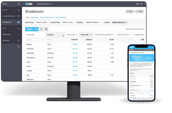 Tip Pooling & Tip Sharing Calculator | Simplify Tip Distribution with TipHaus