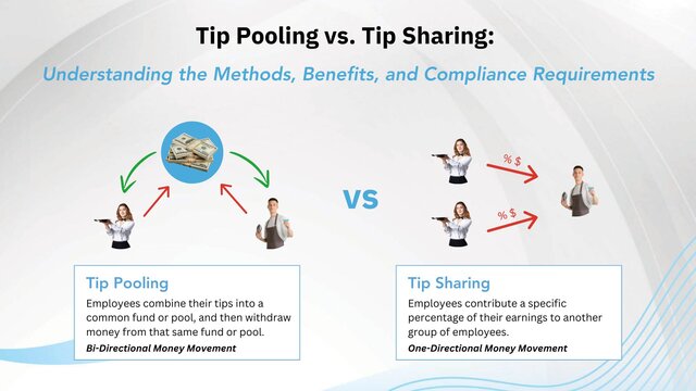 Tip Sharing (tipping out) vs Tip Pooling