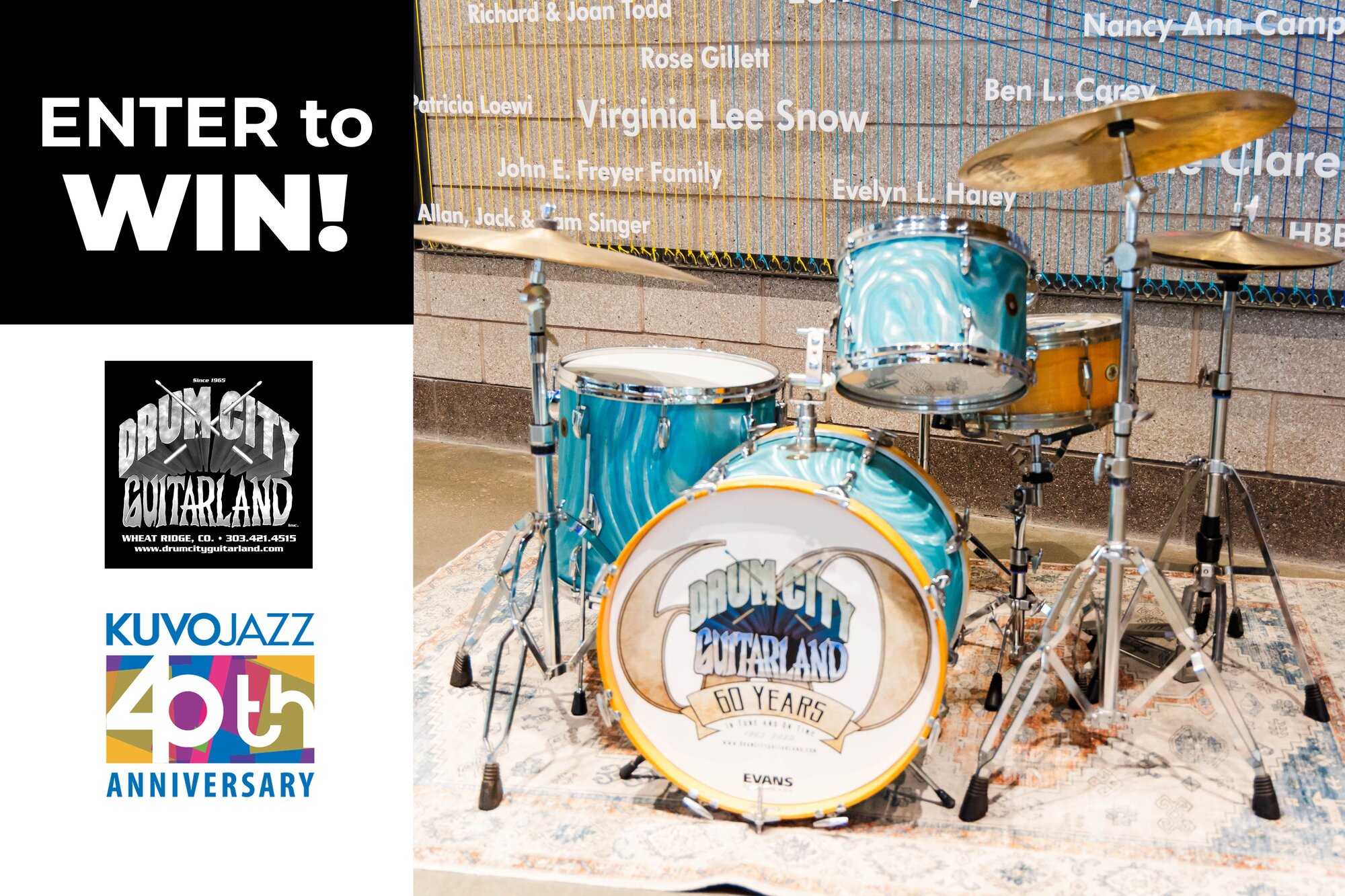 Drumming into KUVO’s 40th Anniversary with a chance for you to win ...