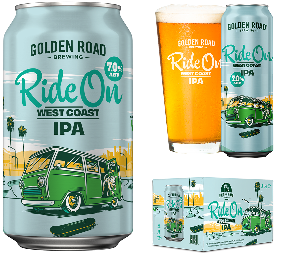 Ride On West Coast IPA | Golden Road Brewing | Golden Road