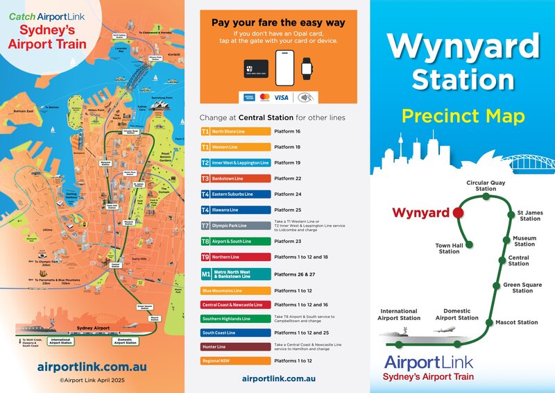 Wynyard Station Maps - AirportLink