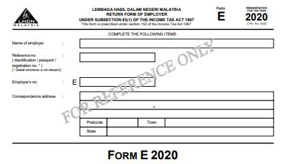 Form E | Automated Form E Generator Malaysia | Kakitangan.com