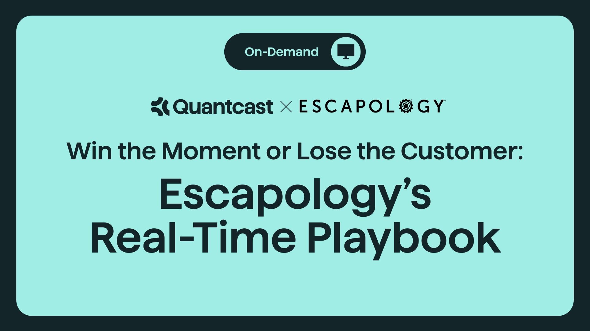 Escapology’s Real-Time Playbook