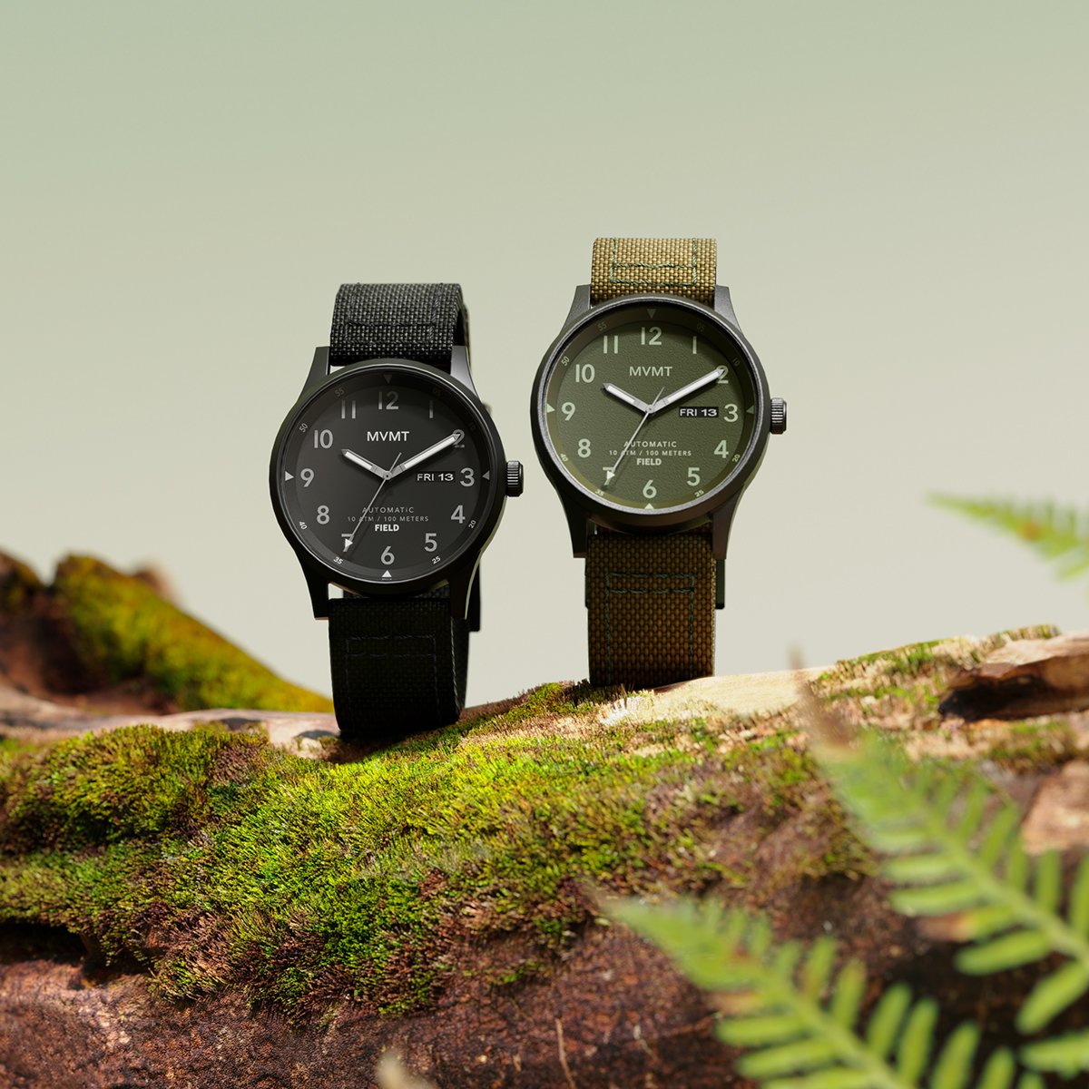 Field Automatic Men's Green Automatic Watch | MVMT