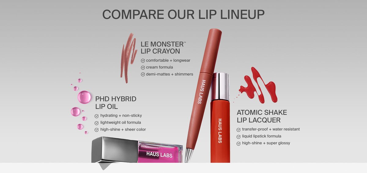 Lip - Lip Oil, Lip Crayon, Lipstick | Hauslabs.com - HAUS LABS BY LADY GAGA