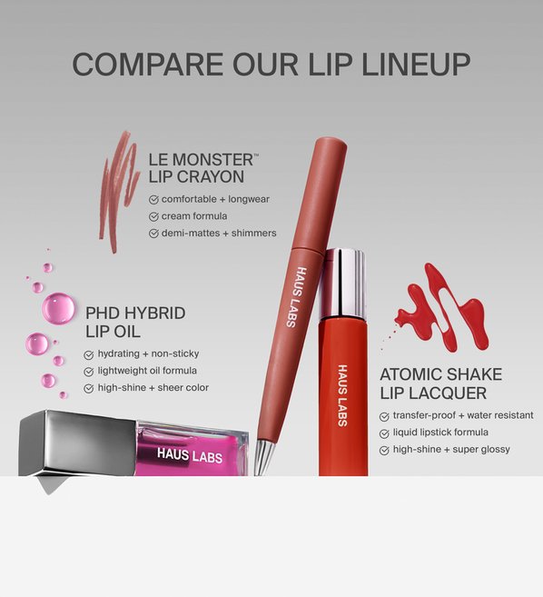 Lip - Lip Oil, Lip Crayon, Lipstick | Hauslabs.com - HAUS LABS BY LADY GAGA