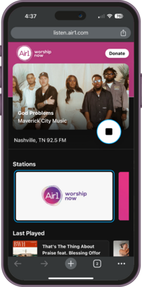 Listen Anywhere | Air1 Worship Music