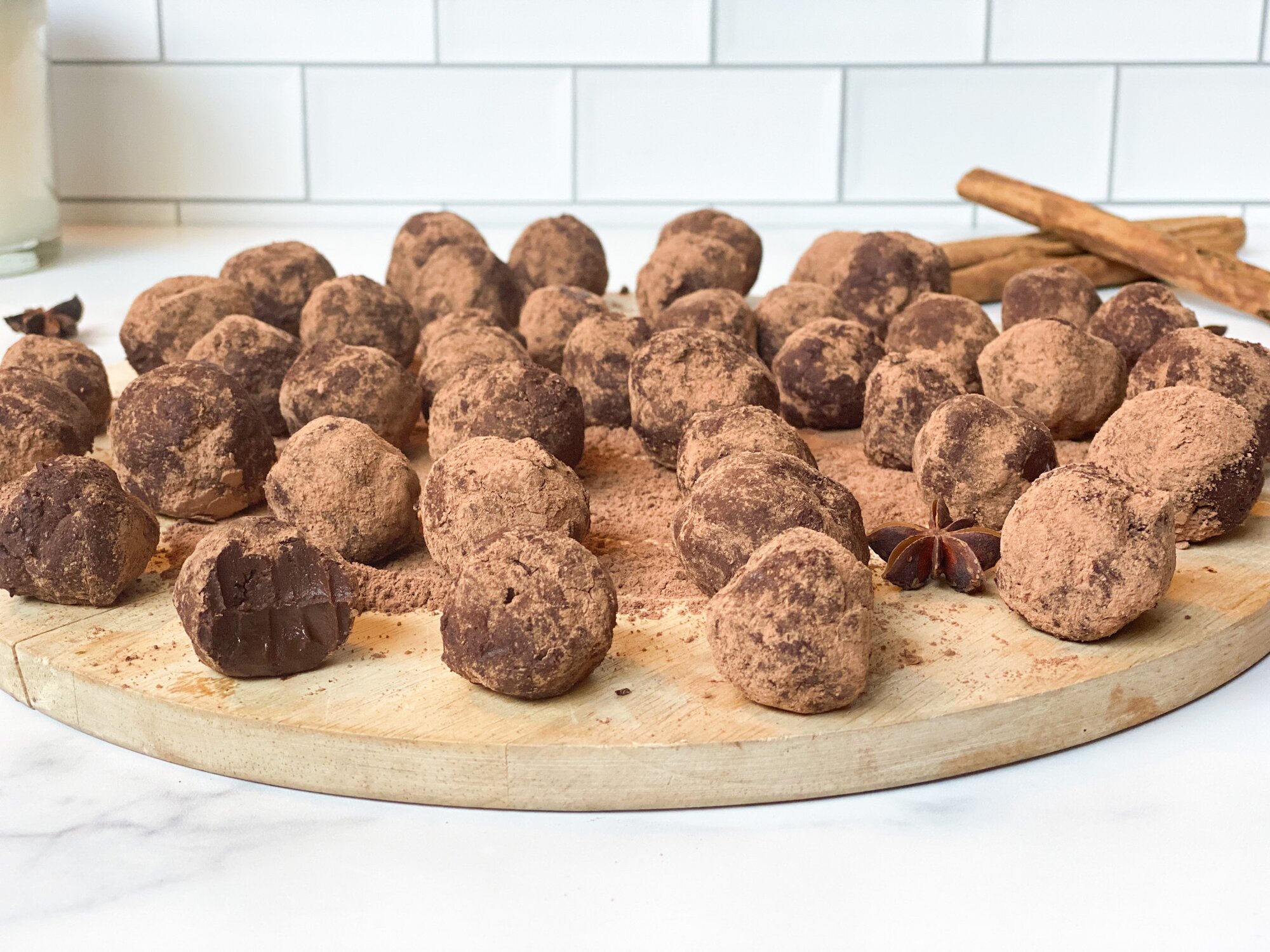 Paleo Spiced Chai Truffles