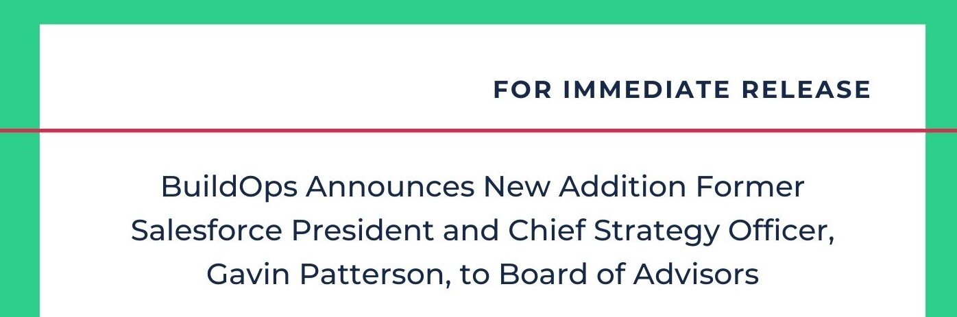 BuildOps Adds Gavin Patterson to Board