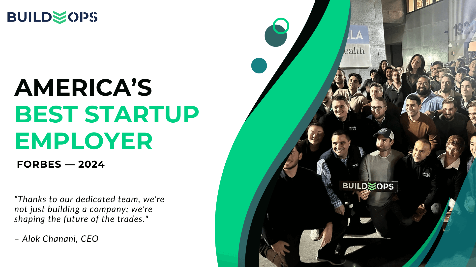 Buildops Named Forbes Best Startup Employer 2024