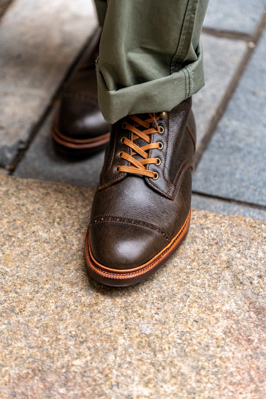 514667 - CAPER GREEN NAKED KUDU - E – Meermin Shoes - North America