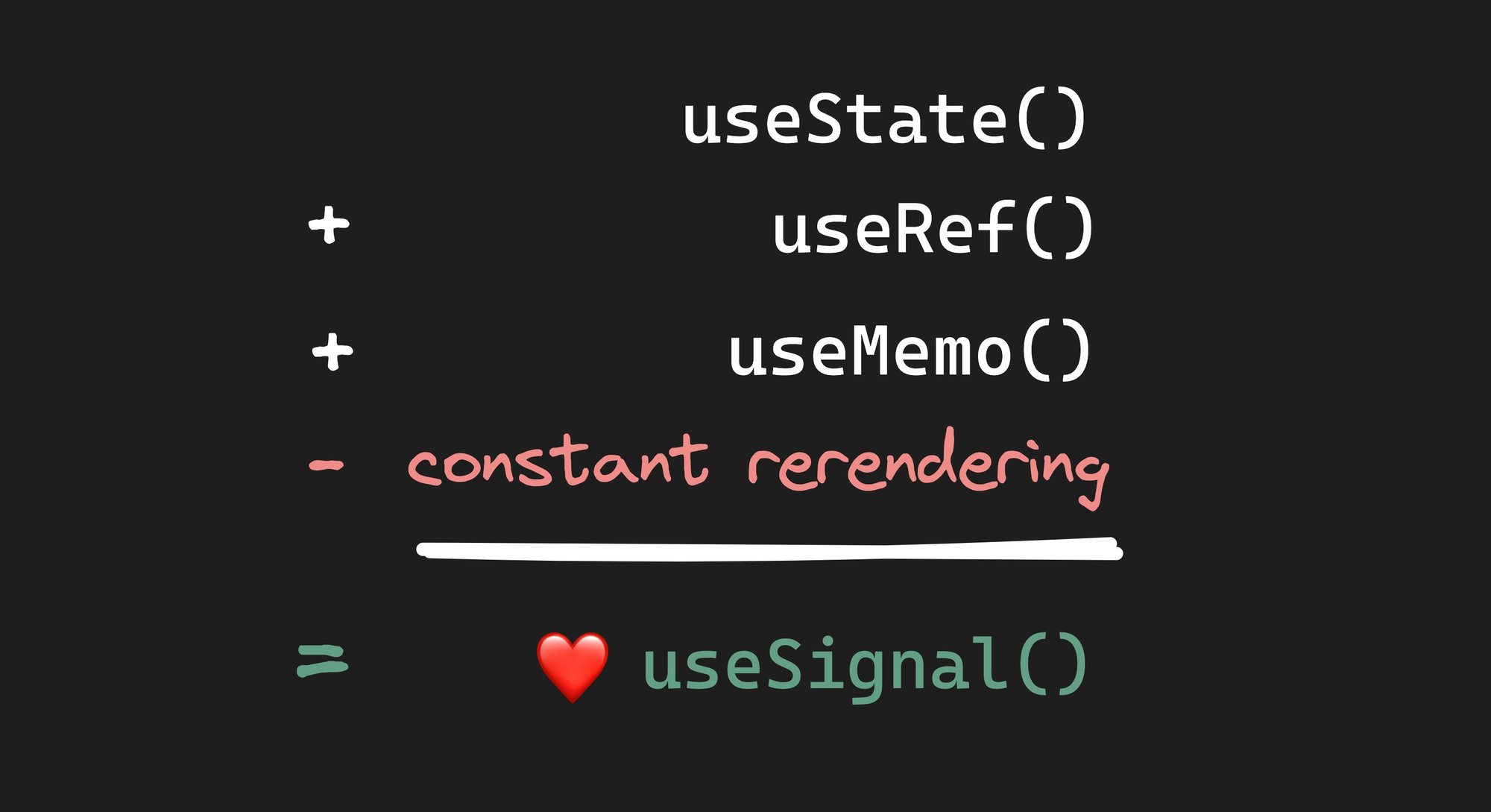 useSignal() is the Future of Web Frameworks