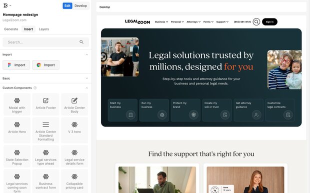LegalZoom Goes to Market 3x Faster With Builder