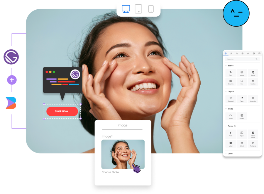 Drag and Drop Page Builder for Gatsby