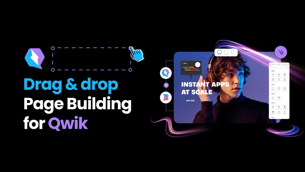 Drag and drop page building for Qwik