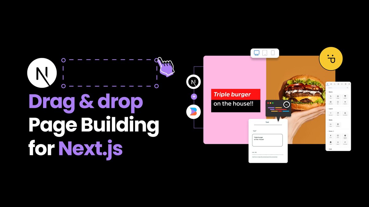 Drag and Drop Page Builder for Next.js