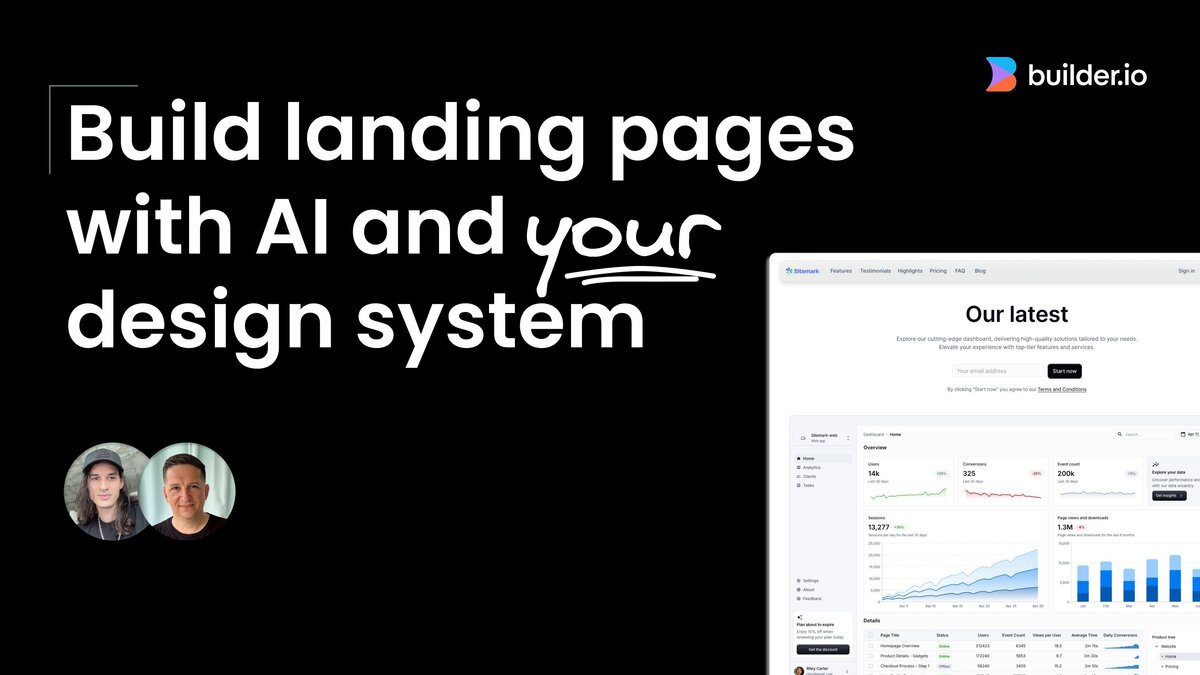 Building landing pages with AI & your design system