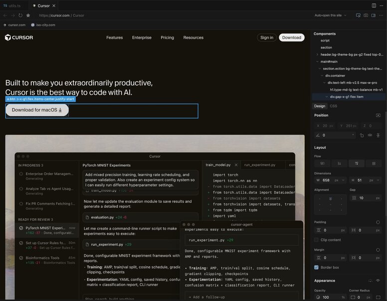 Cursor’s Design Mode (Visual Editing) Explained