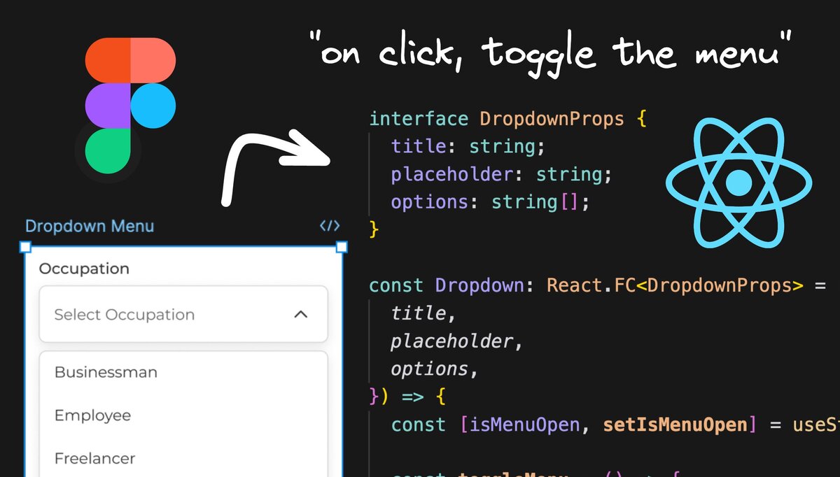 Turn a Figma Dropdown Design Into Code