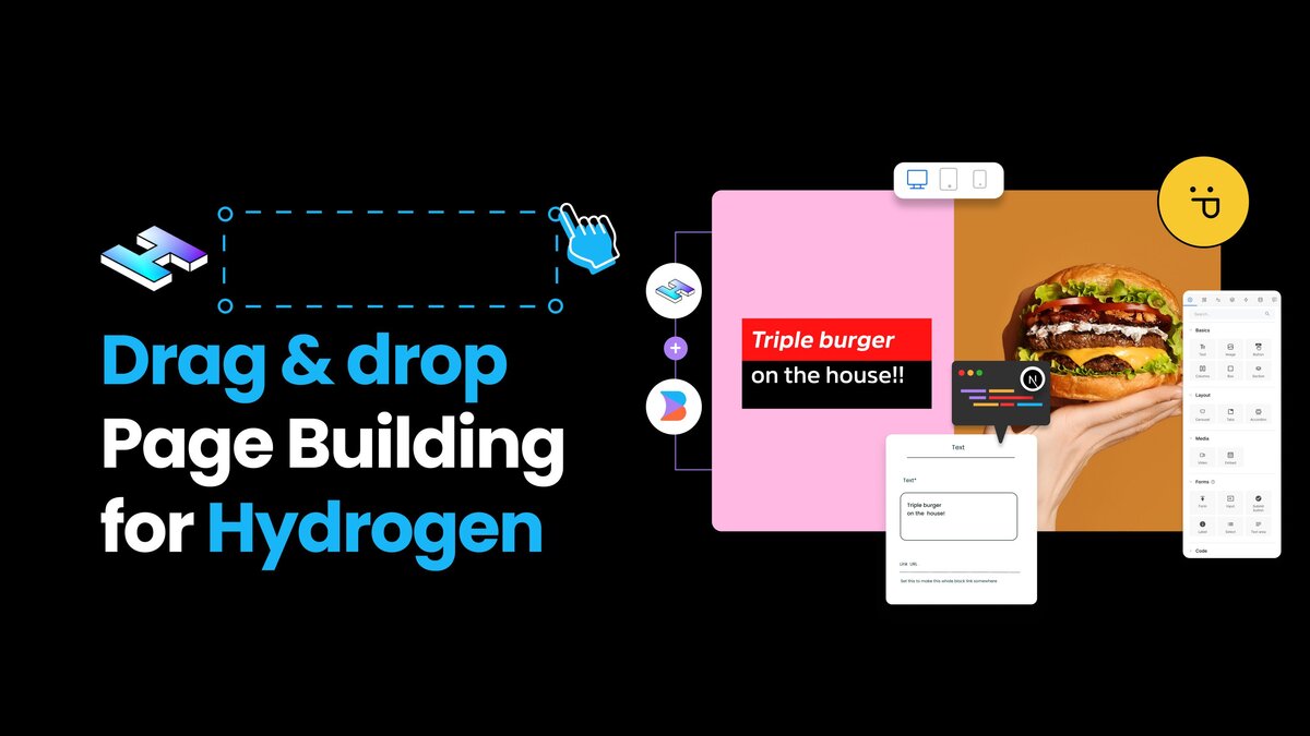 Drag & Drop Page Builder for Hydrogen