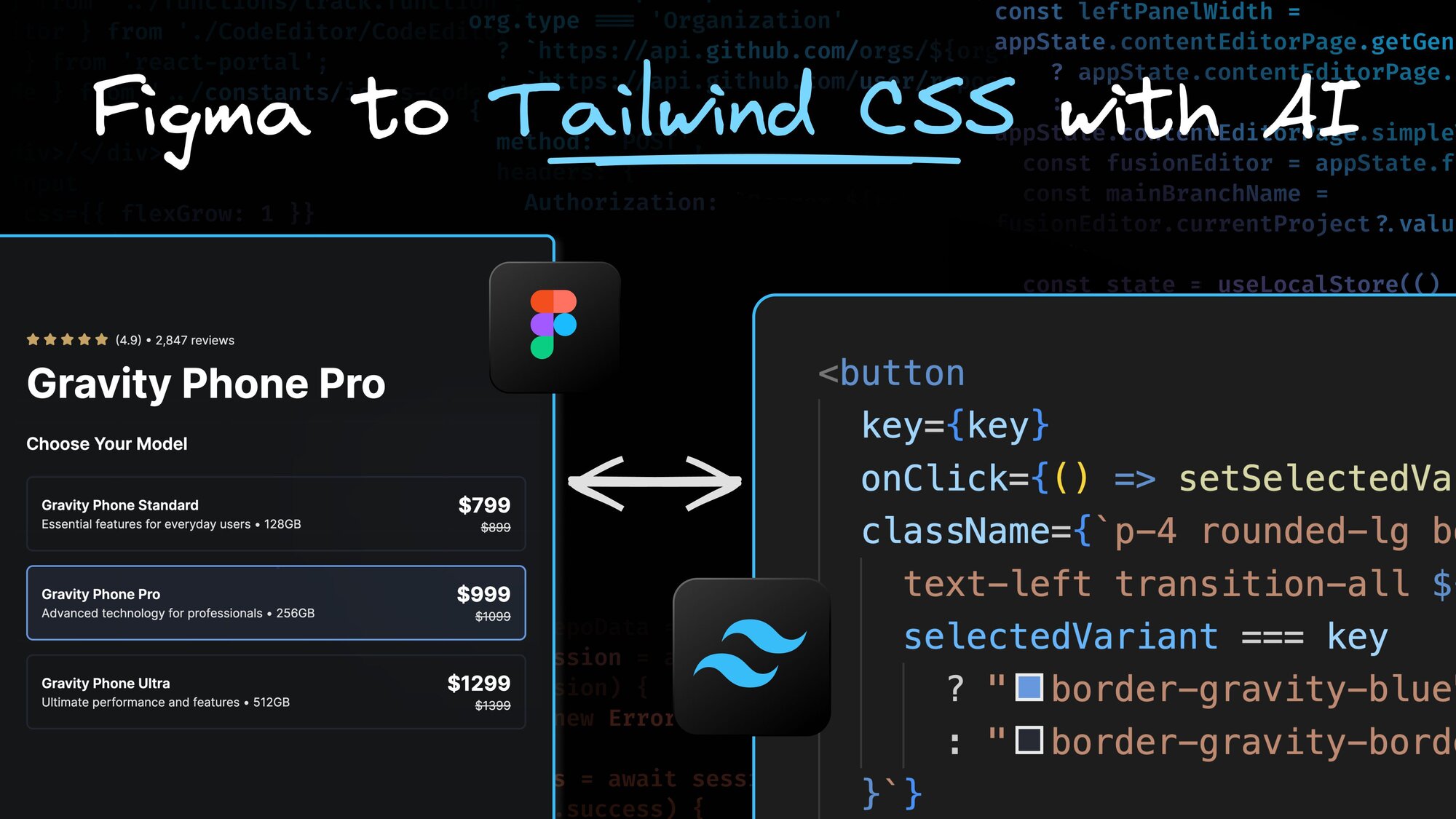 Convert Figma to Tailwind CSS using AI
