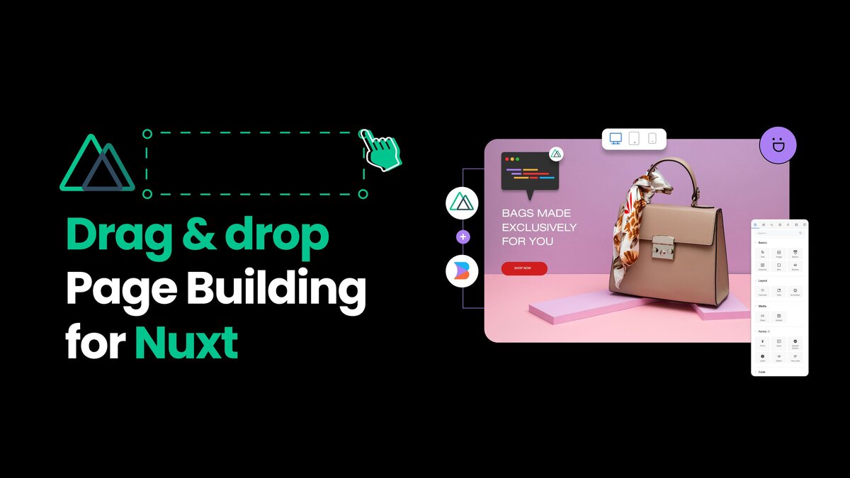 Drag & Drop Page Builder for Nuxt
