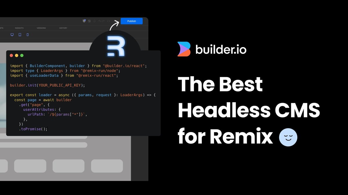 Headless CMS For Remix - Drag & Drop CMS