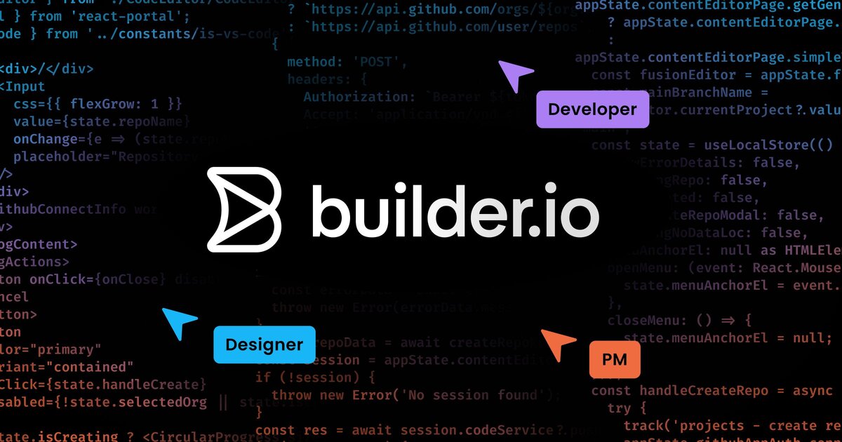 Builder.io: Visual Development Platform - Builder.io