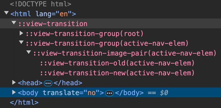 Replace JavaScript animations with View Transitions