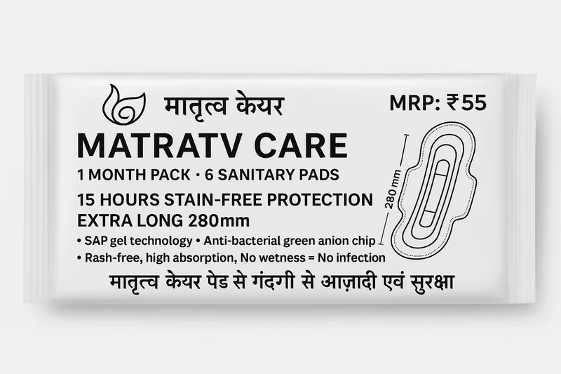 MATRATV CARE - Premium Feminine Hygiene Products | 15 Hours Protection