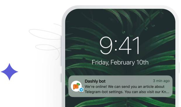 Launch a Telegram bot — Dashly