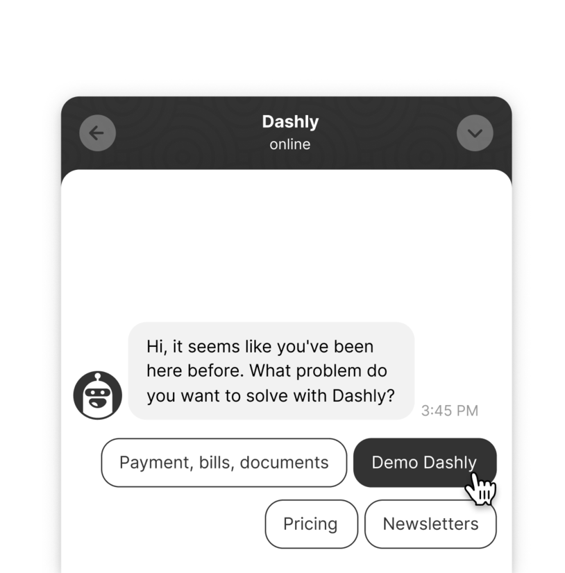 Chatbot for sales team — Dashly