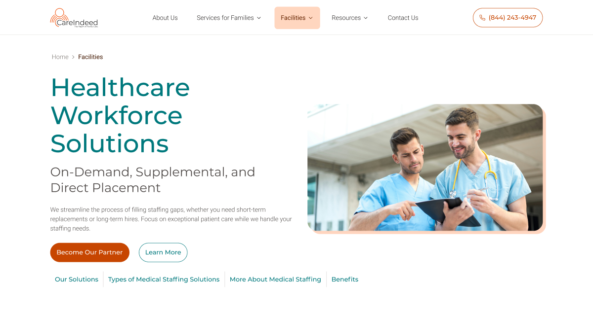 Reliable Healthcare Workforce Solutions | Care Indeed