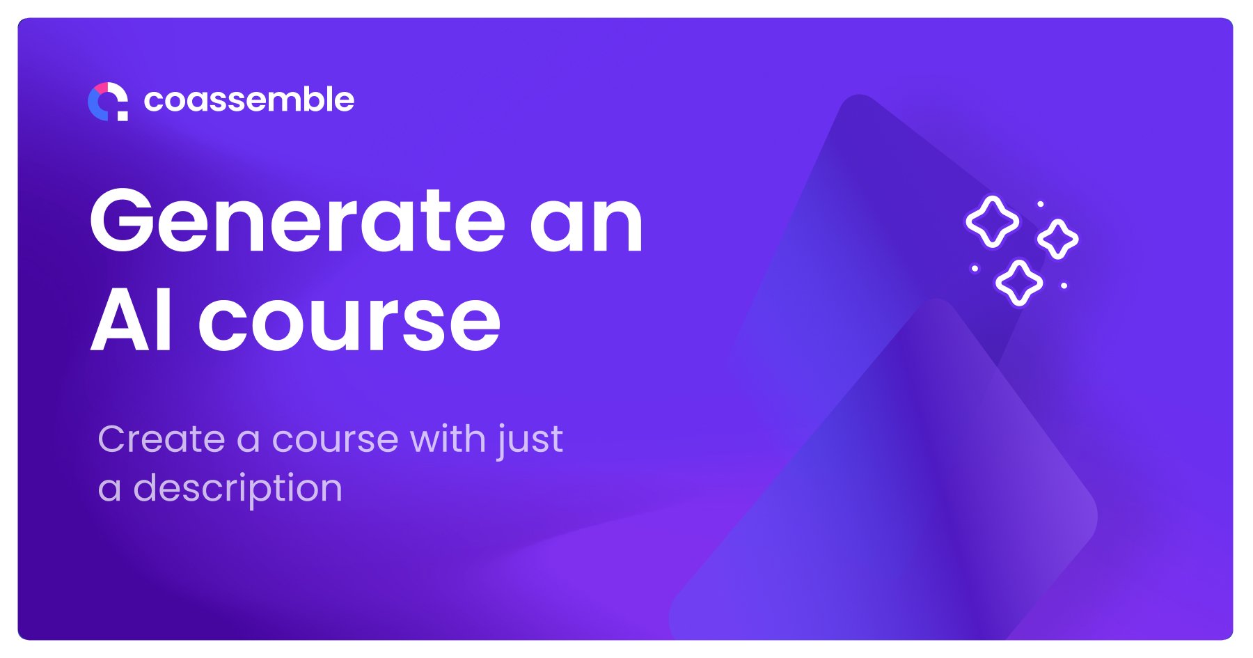 AI course generator - Coassemble