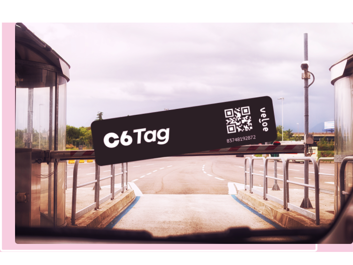 Conheça a C6 Tag: a tag de pedágio do C6 Bank